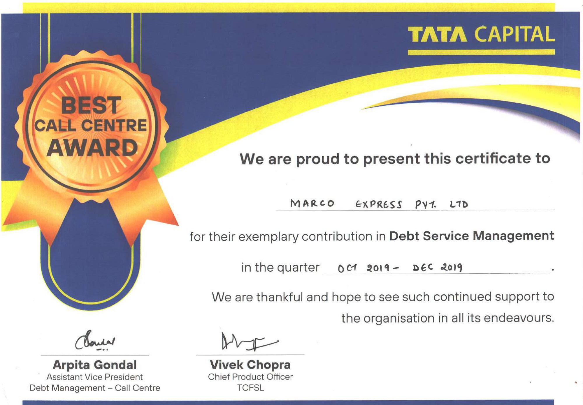 Marco Express Pvt. Ltd.